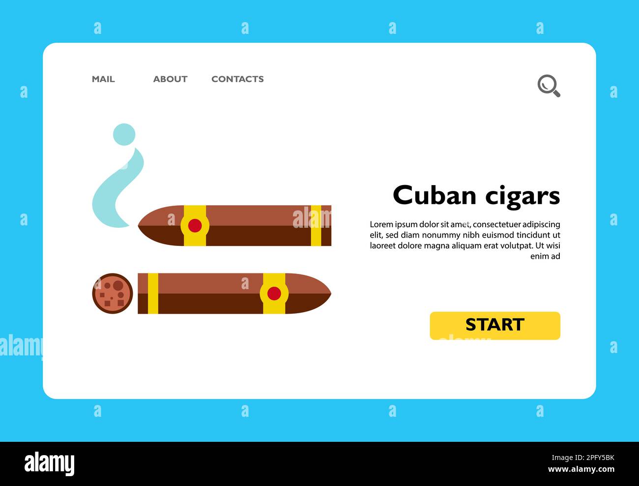 Icon of Cuban cigars Stock Vector Image & Art - Alamy