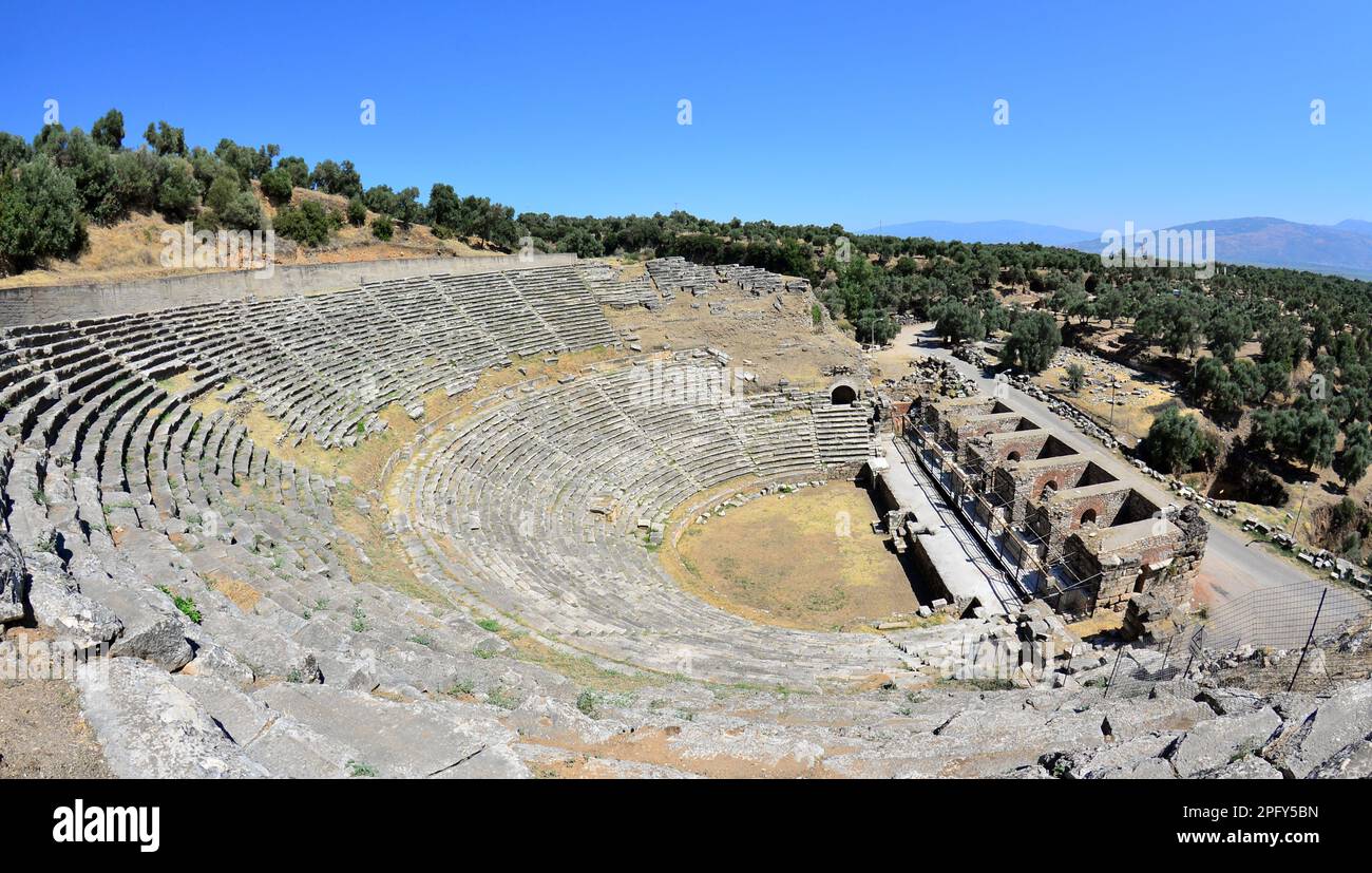 Nysa Ancient City - Aydin - TURKEY Stock Photo - Alamy