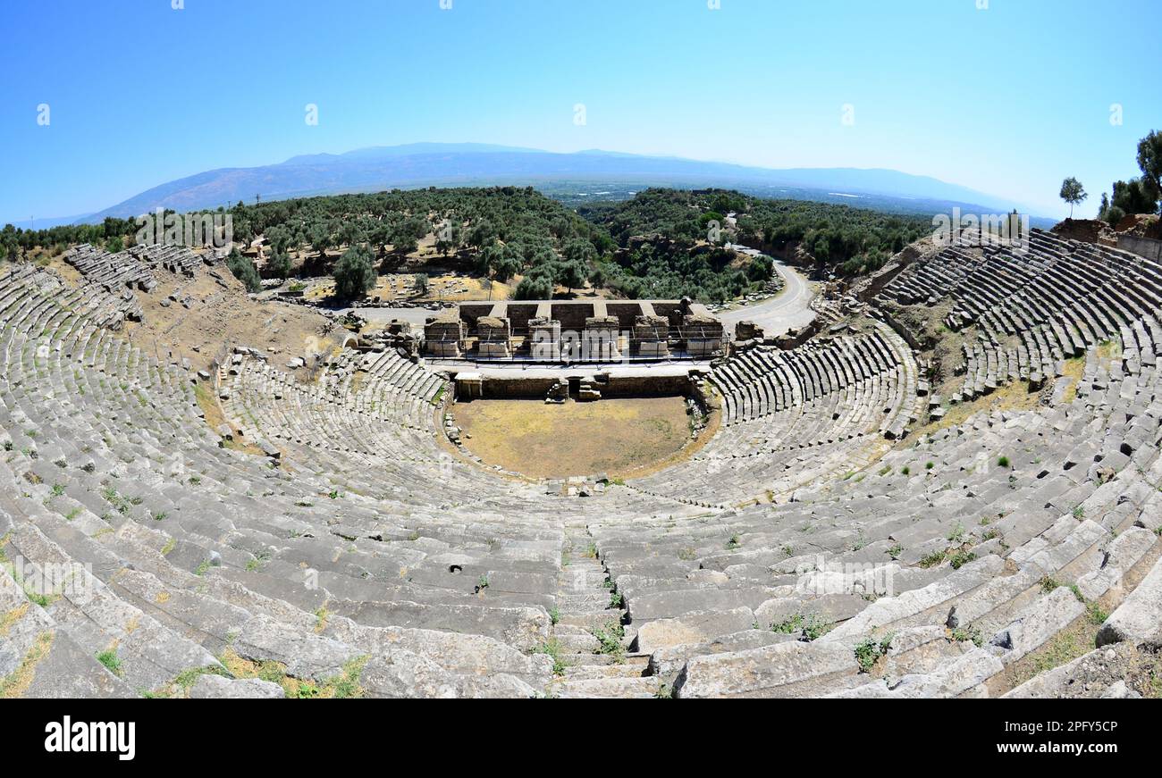 Nysa Ancient City - Aydin - TURKEY Stock Photo - Alamy