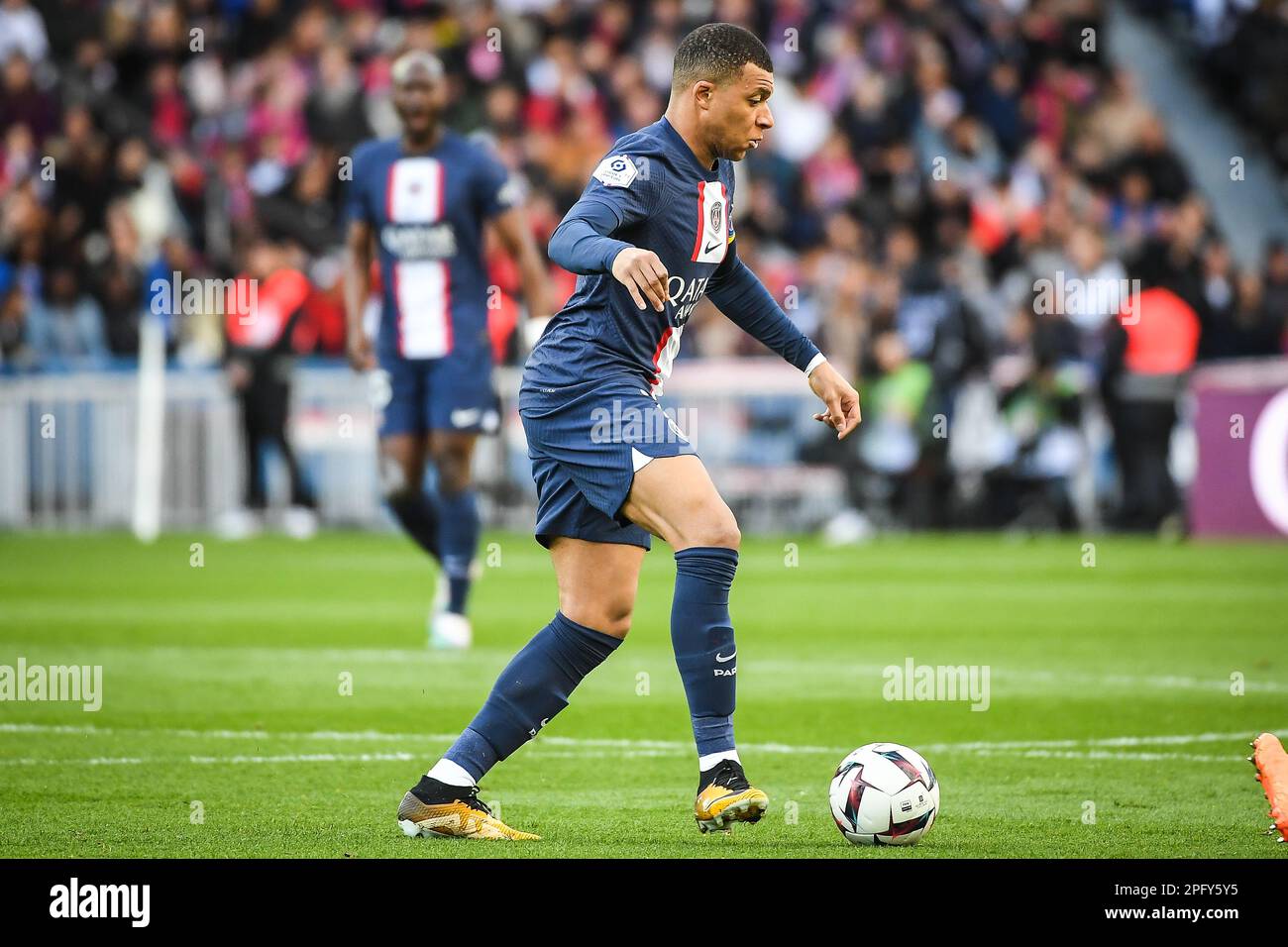 Paris, France. 19th Mar, 2023. Kylian MBAPPE of PSG during the French ...