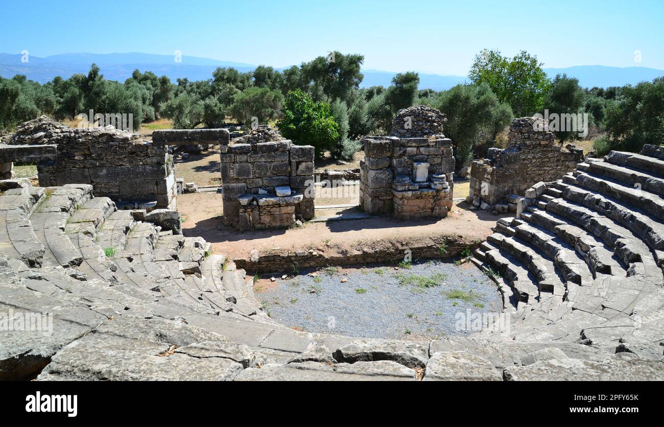 Nysa Ancient City - Aydin - TURKEY Stock Photo - Alamy