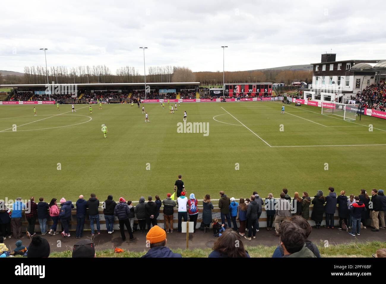 A general view of play during the Vitality Women's FA Cup quarter final ...