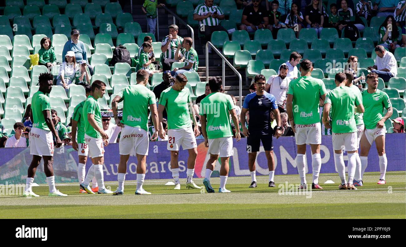 Spanish La Liga soccer match Betis vs Mallorca at Benito Villamarin ...