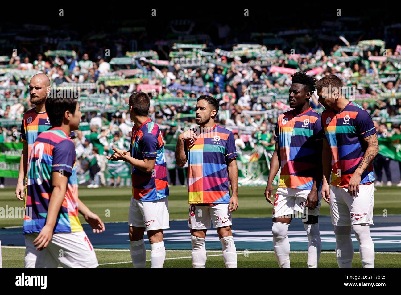 Spanish La Liga soccer match Betis vs Mallorca at Benito Villamarin ...