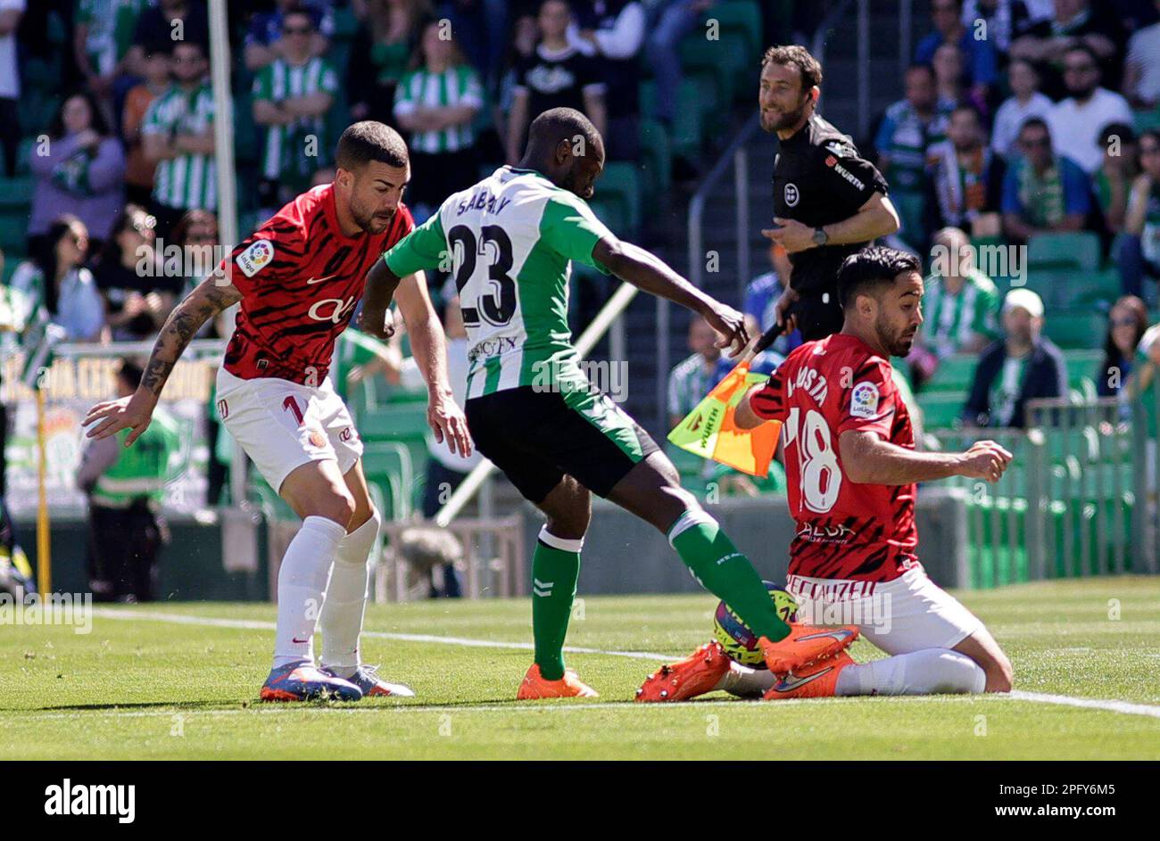 Spanish La Liga soccer match Betis vs Mallorca at Benito Villamarin ...
