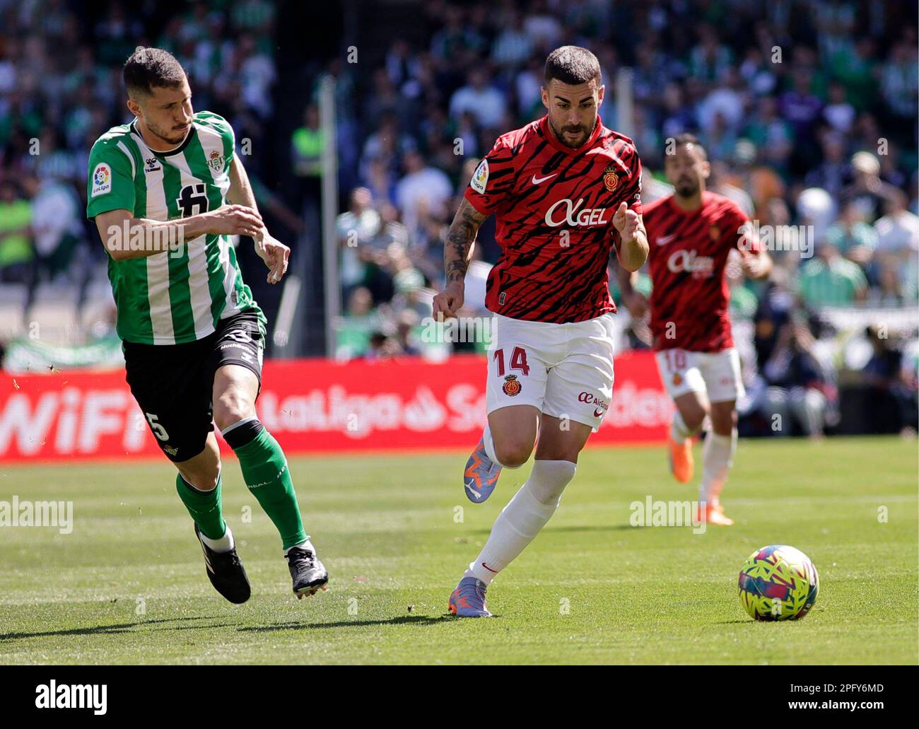 Spanish La Liga soccer match Betis vs Mallorca at Benito Villamarin ...