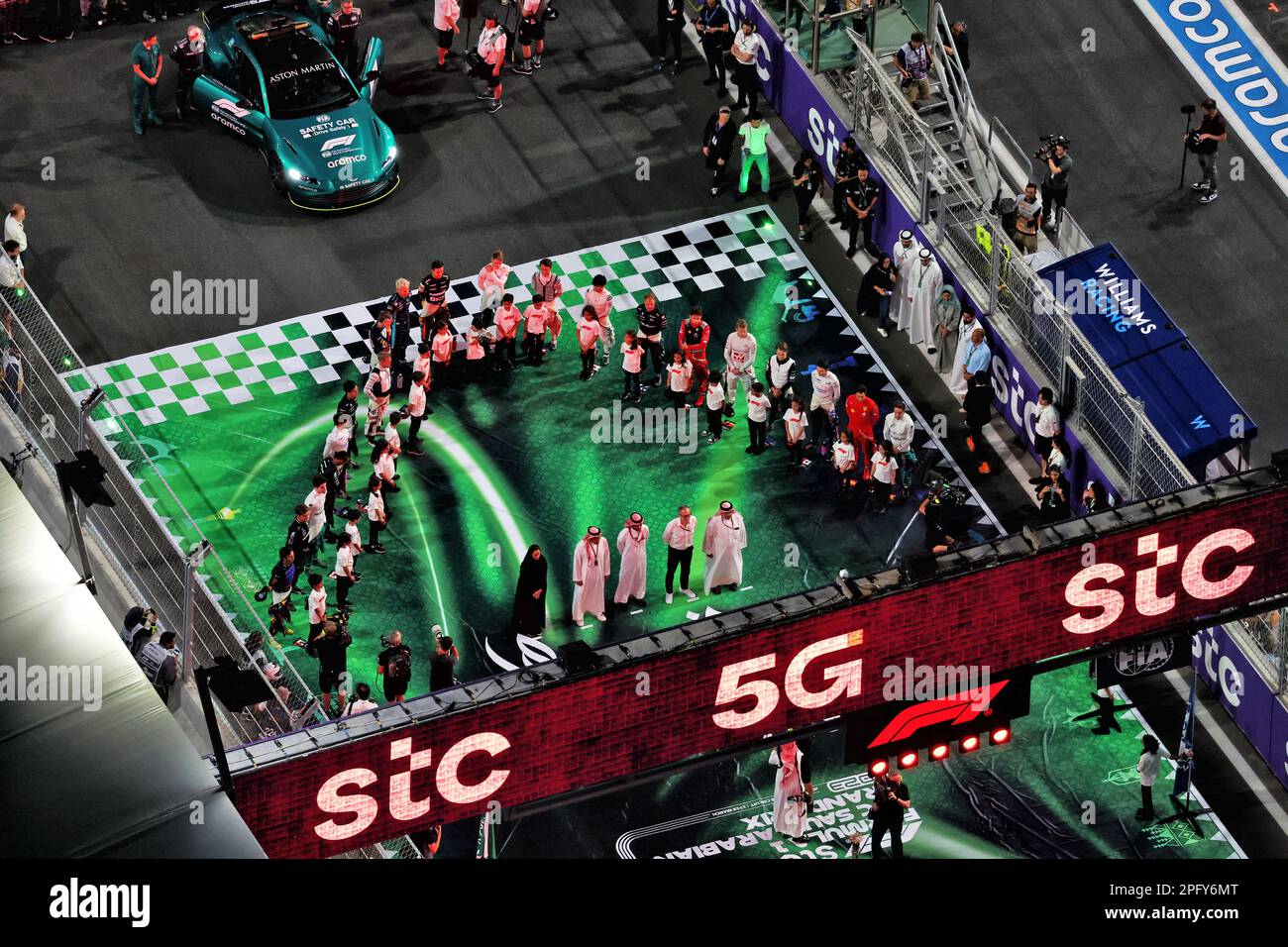 Jeddah, Saudi Arabia. 19th Mar, 2023. The grid before the start of the ...