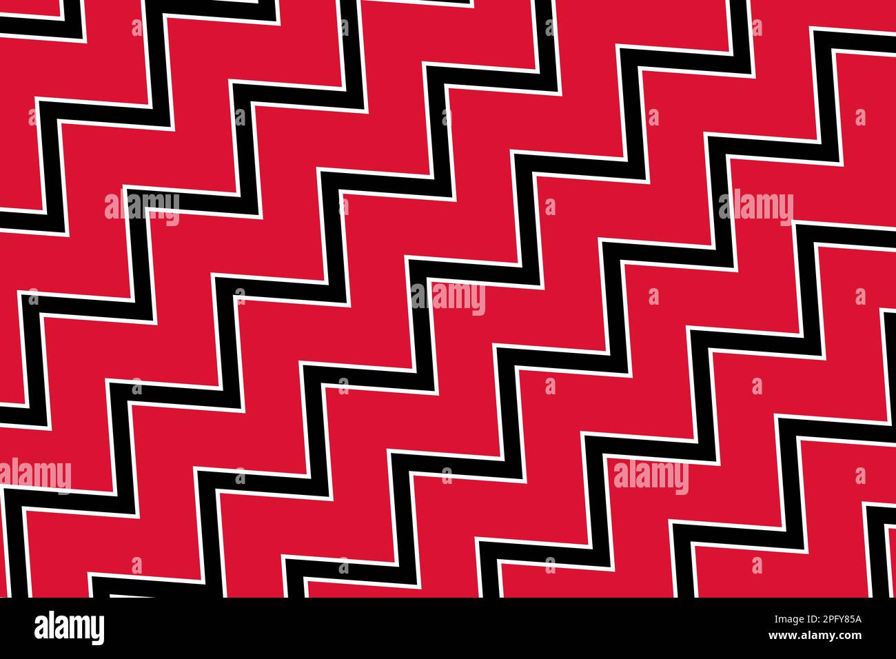 Geometric pattern in the colors of the national flag of Trinidad and ...