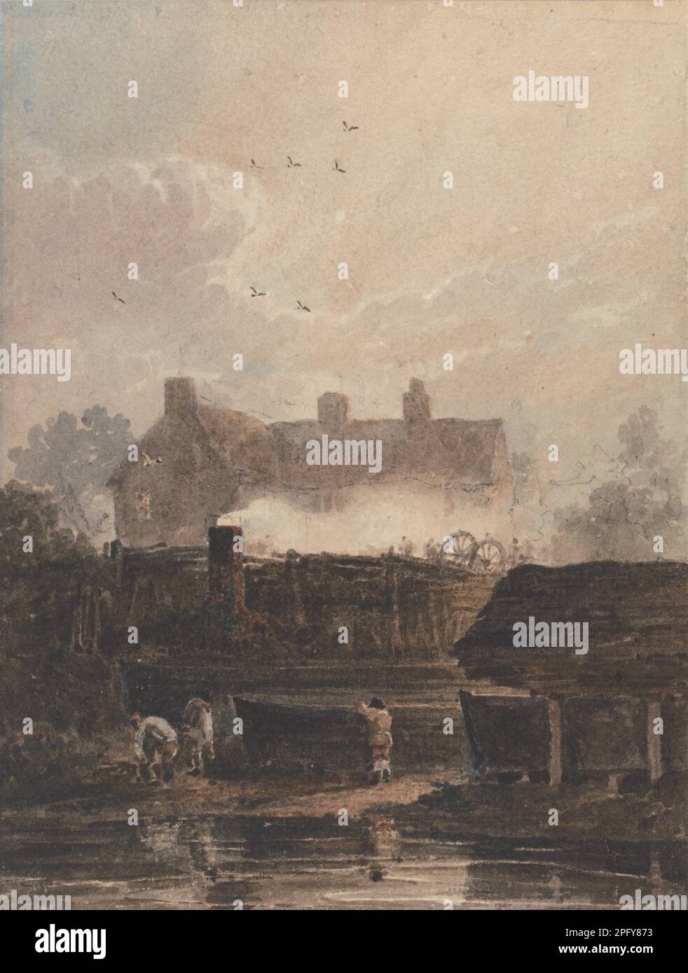 Boat Building - Dockyard at Birmingham second half of 1800s by David ...