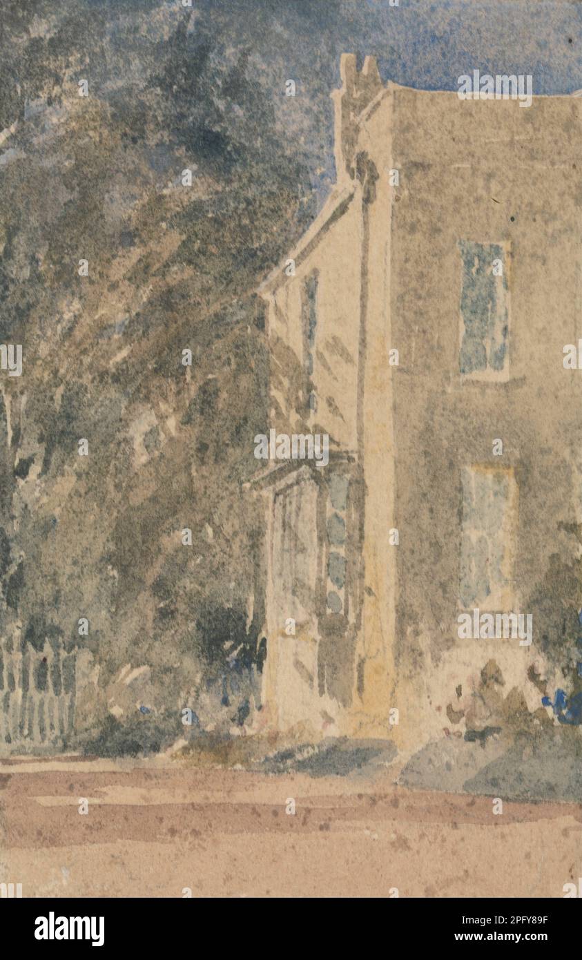 Greenfield House 1840s by David Cox Stock Photo - Alamy