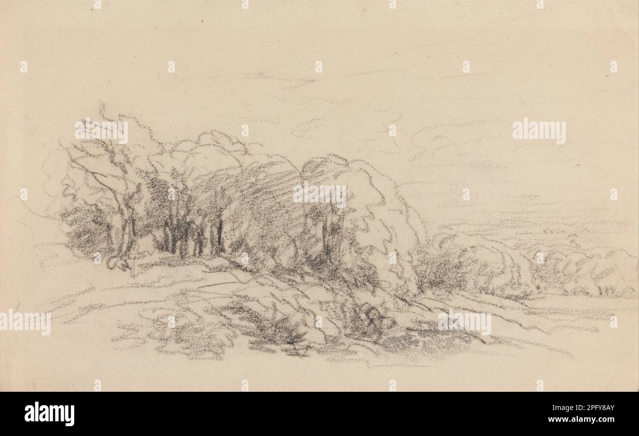 Landscape with Trees 1840s by David Cox Stock Photo - Alamy