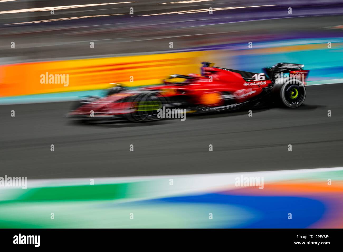 Ferrari driver Charles Leclerc of Monaco steers his car during the ...