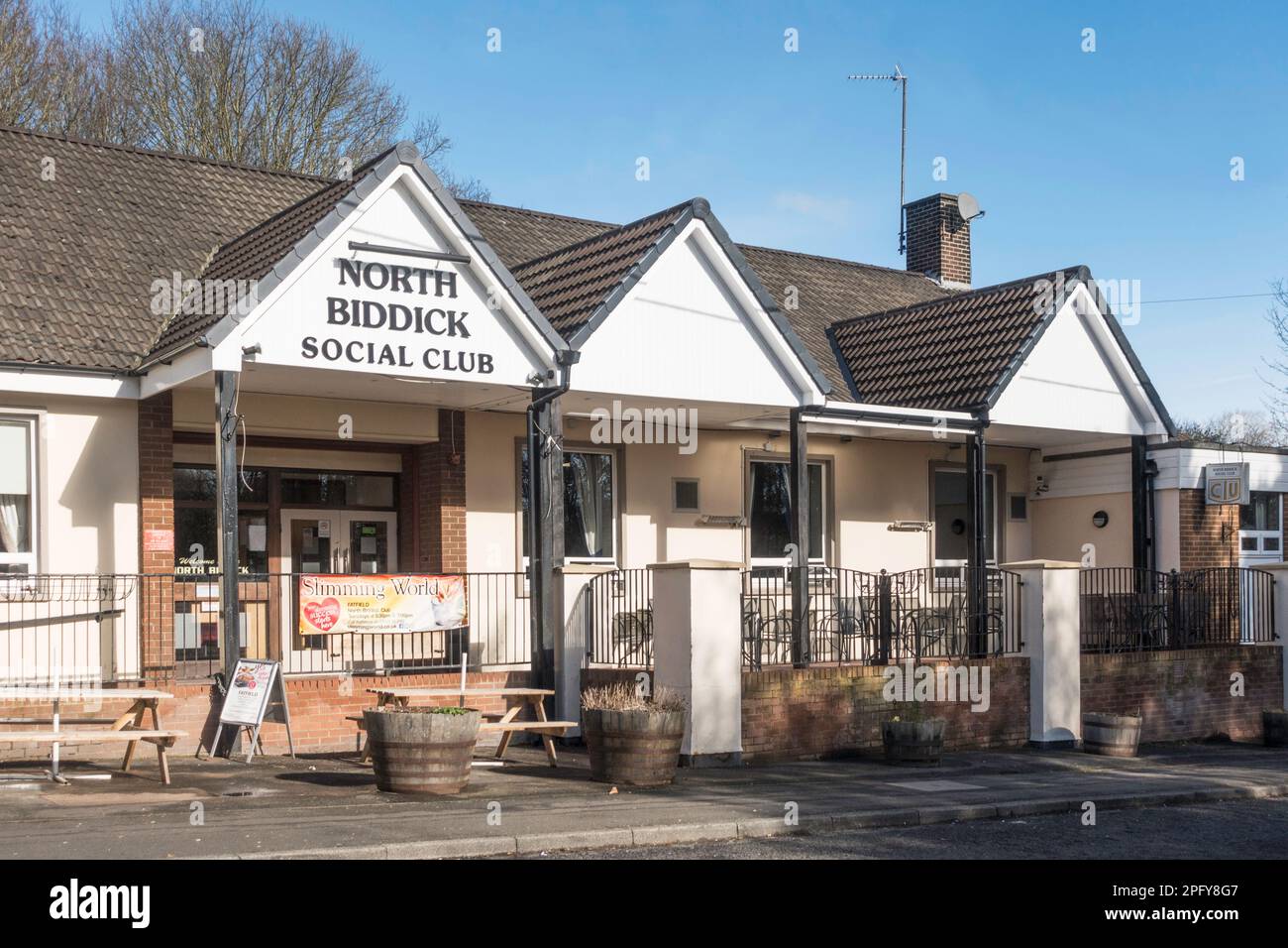 North Biddick Social Club, Washington, north east England, UK Stock ...