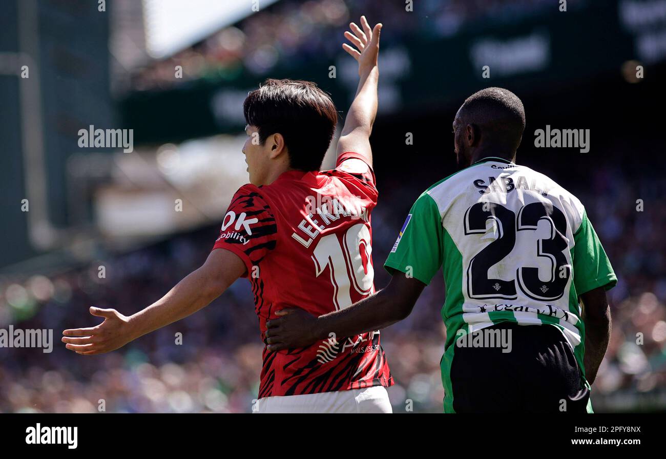 Spanish La Liga soccer match Betis vs Mallorca at Benito Villamarin ...