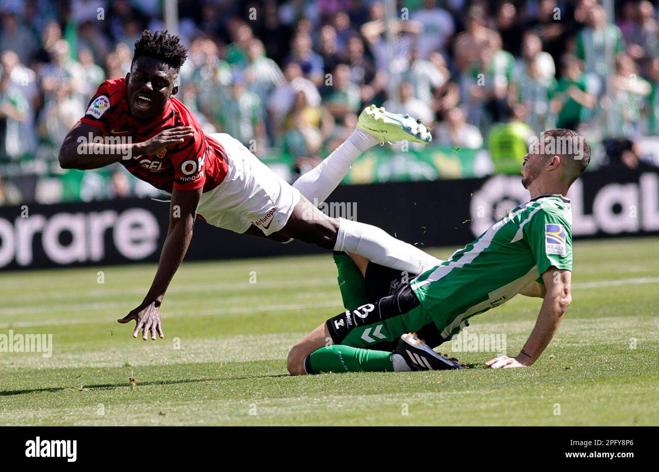 Spanish La Liga soccer match Betis vs Mallorca at Benito Villamarin ...