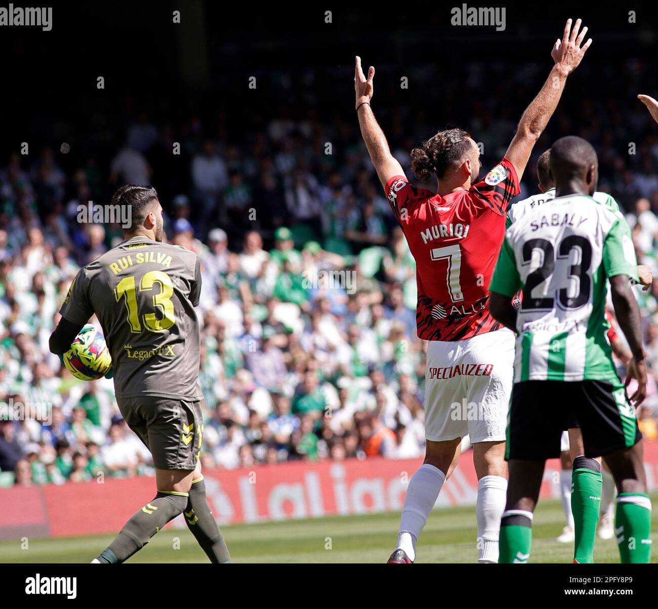 Spanish La Liga soccer match Betis vs Mallorca at Benito Villamarin ... Spanish La Liga soccer match Betis vs Mallorca at Benito Villamarin ...