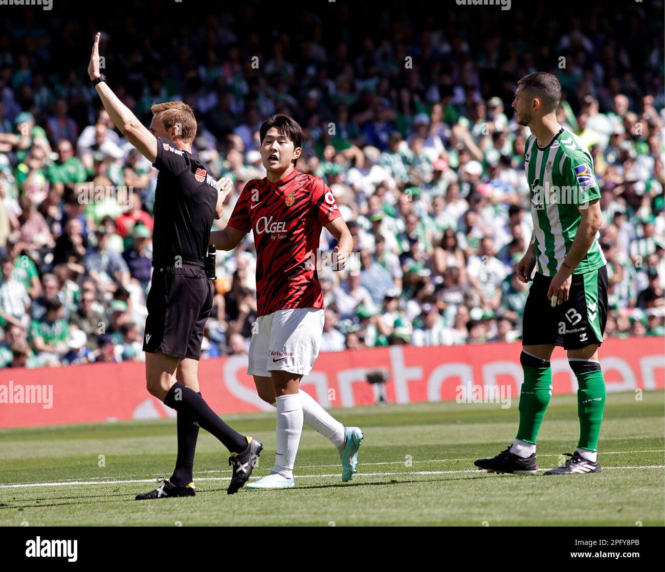 Spanish La Liga soccer match Betis vs Mallorca at Benito Villamarin ...