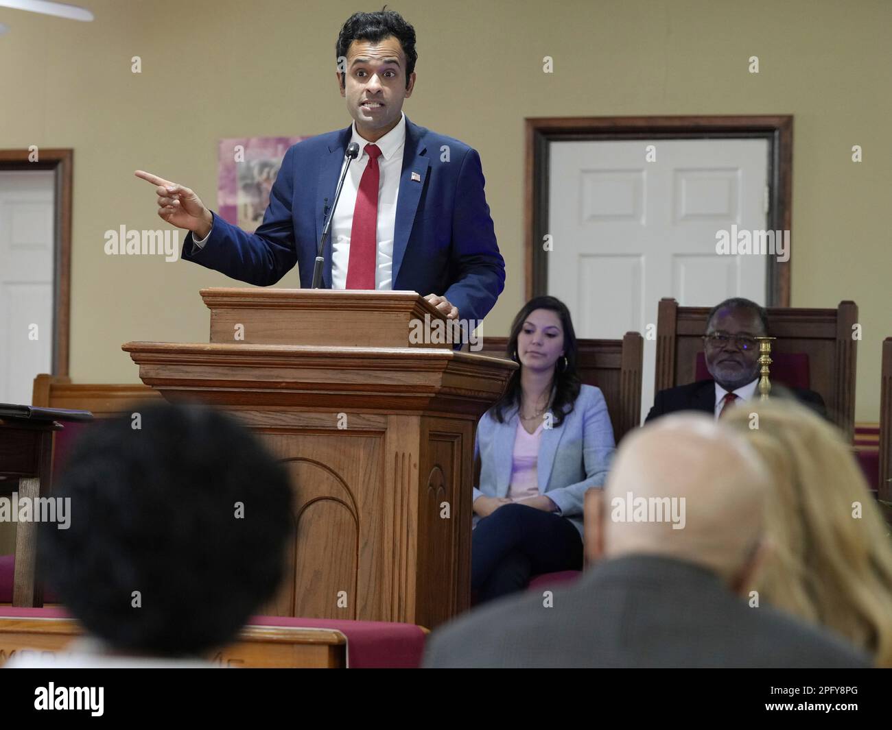 Republican presidential candidate Vivek Ramaswamy speaks at Rock Hill ...