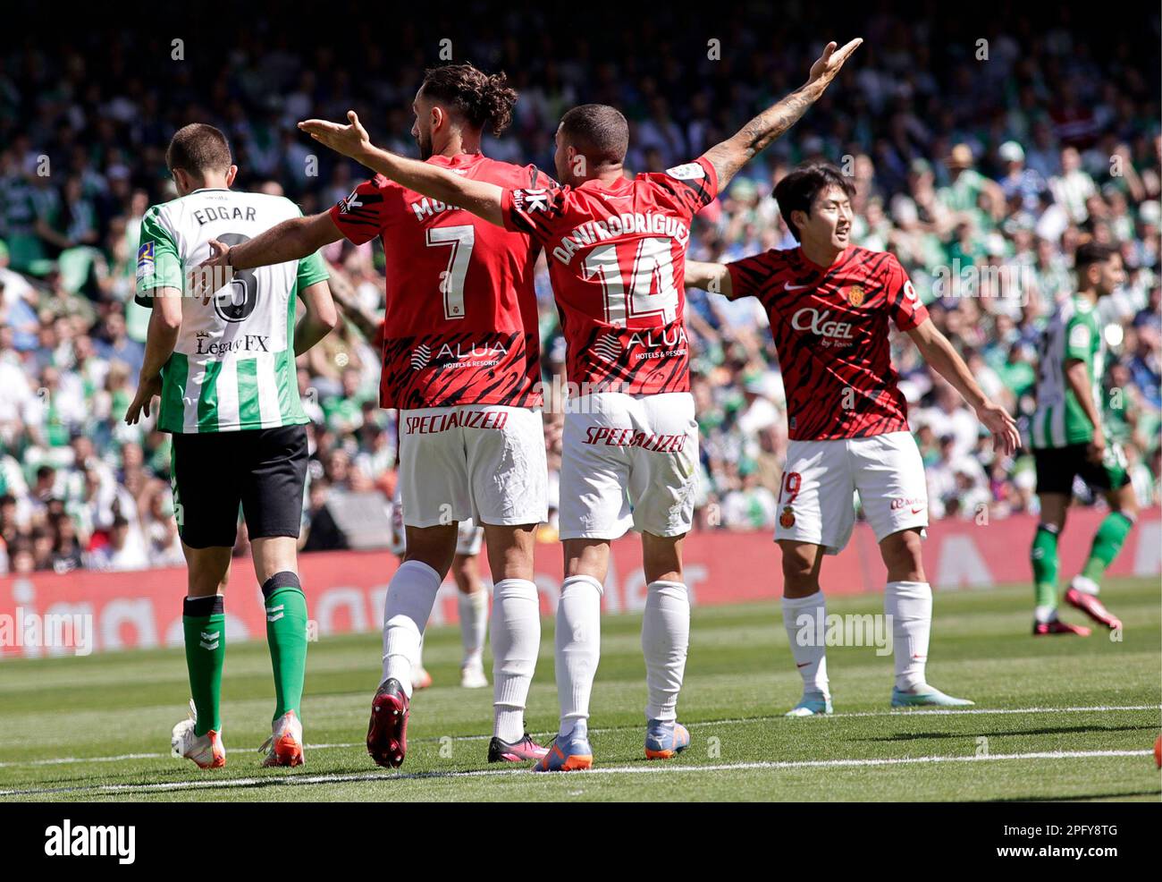 Spanish La Liga soccer match Betis vs Mallorca at Benito Villamarin ...