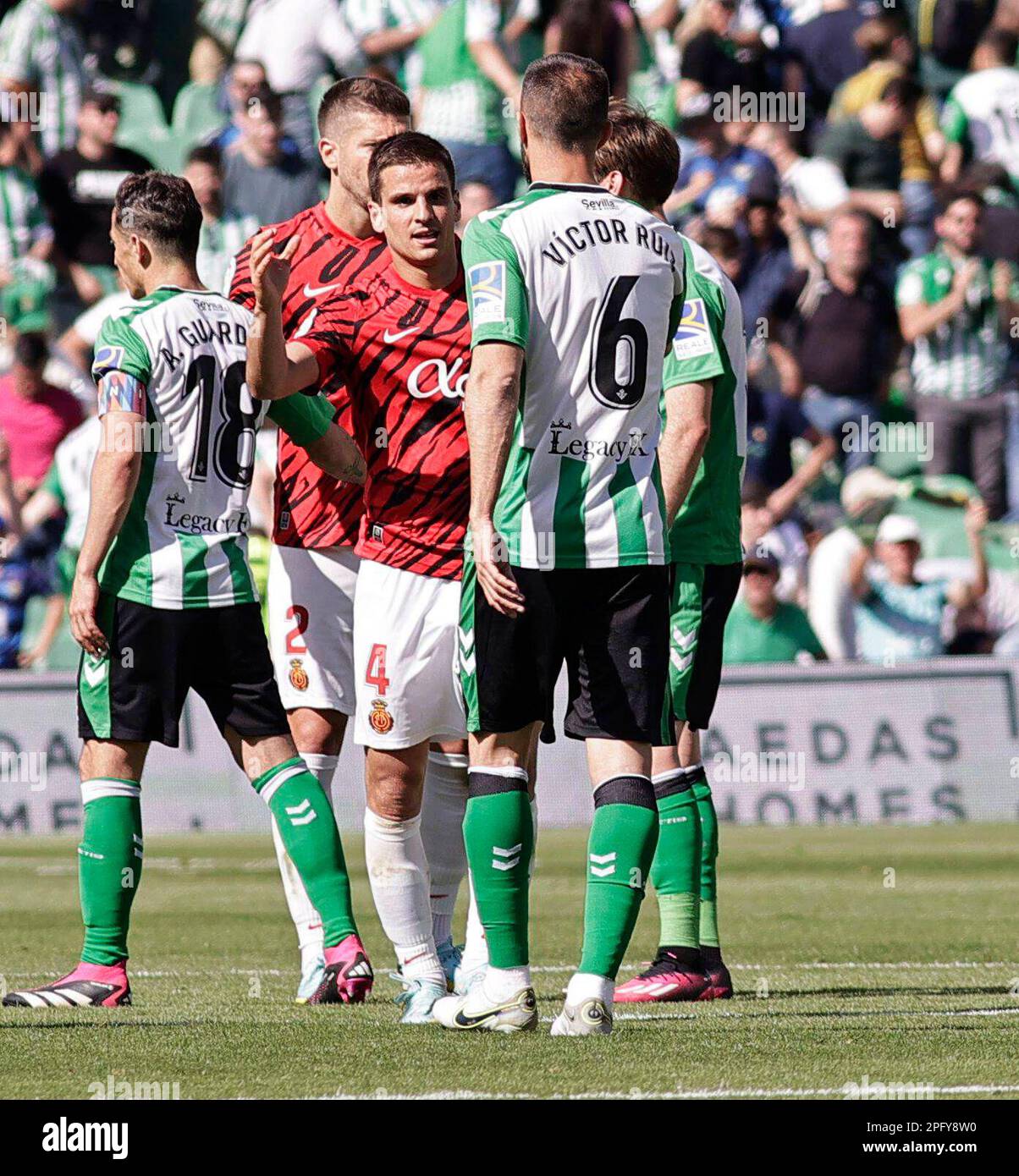 Spanish La Liga soccer match Betis vs Mallorca at Benito Villamarin ...
