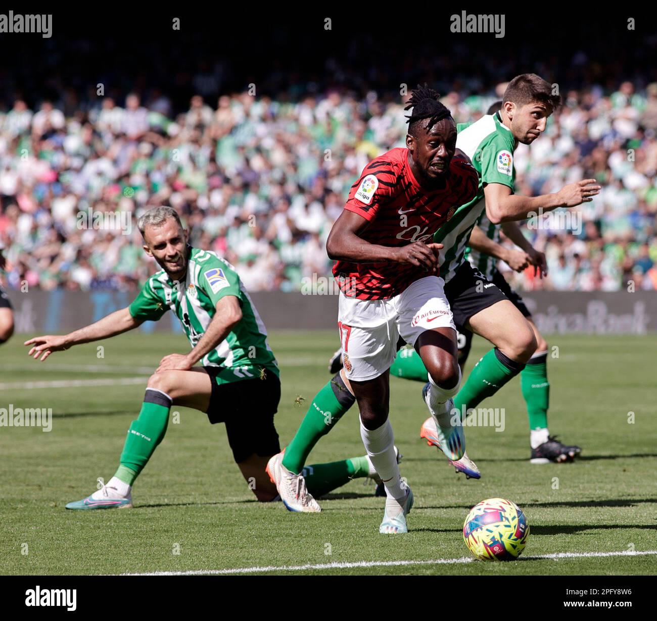 Spanish La Liga soccer match Betis vs Mallorca at Benito Villamarin ...