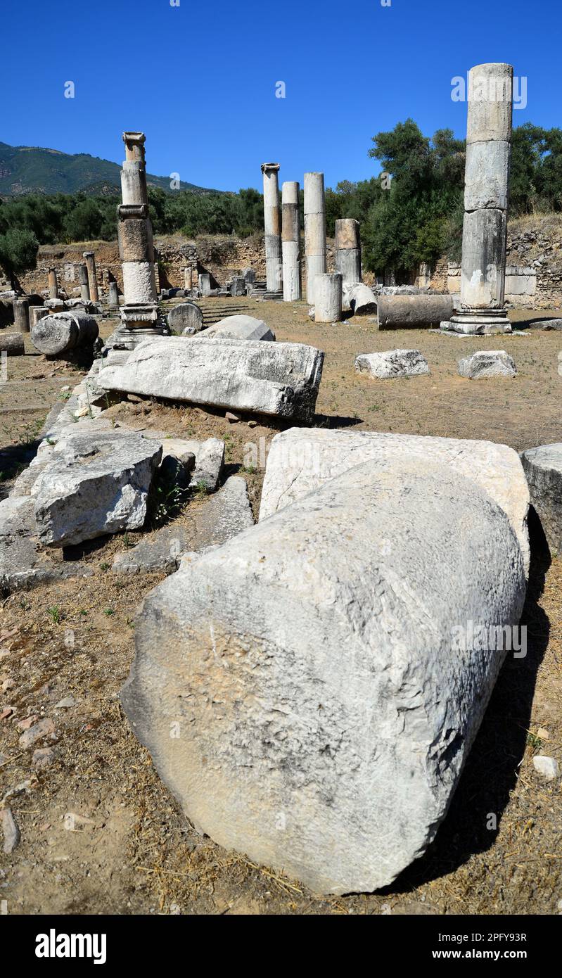 Nysa Ancient Cİty - Aydin - TURKEY Stock Photo - Alamy