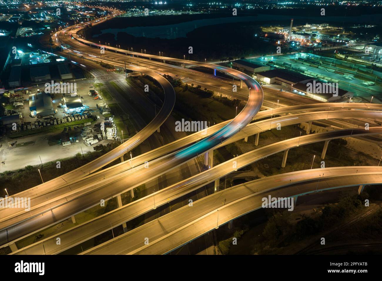 Tampa freeway interchange elevated road hi-res stock photography and ...