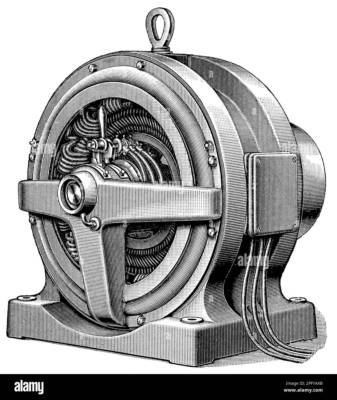 Three-phase dynamo machine. Publication of the book "Meyers ...