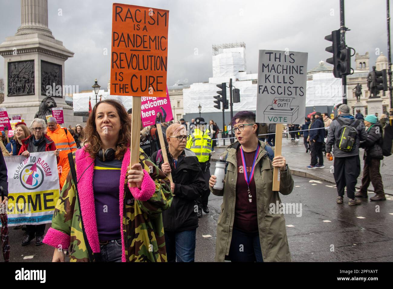 Thousands of demonstrators from diverse backgrounds gathered in central ...