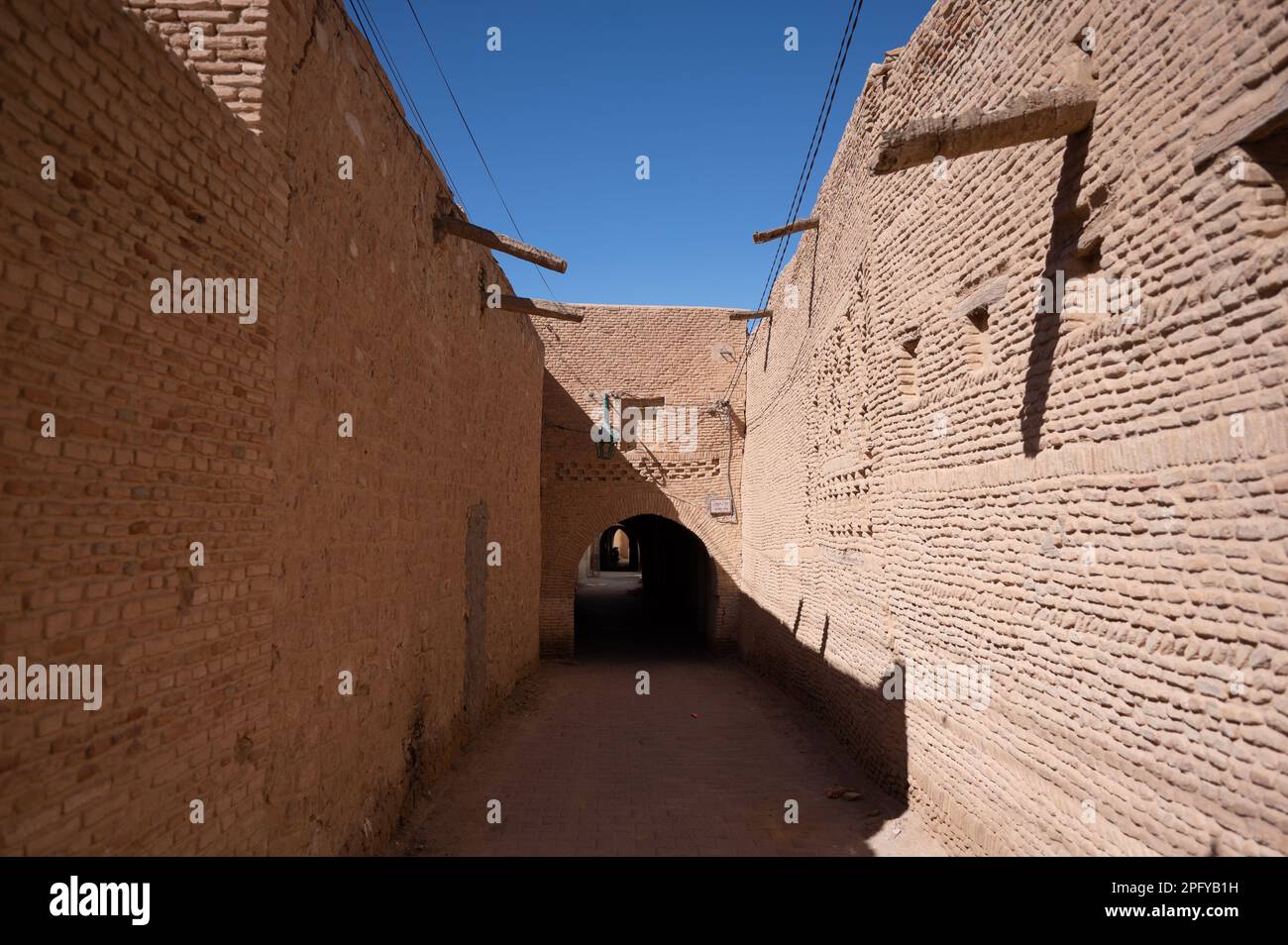 Nefta, Tunisia. 01st Mar, 2023. Mud brick houses in the historic medina ...