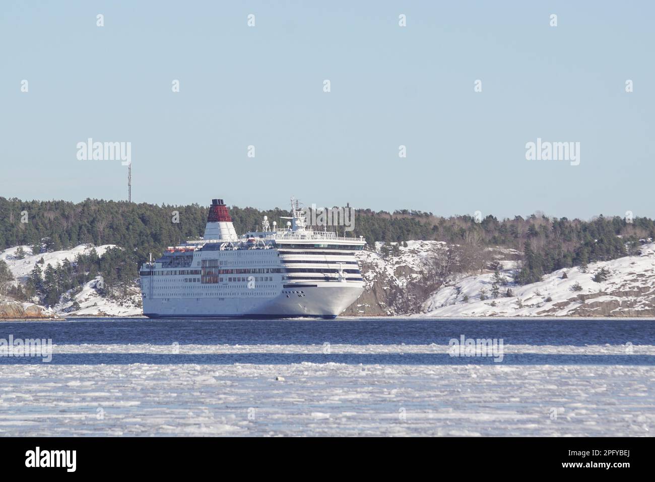 cruise ship in the sea during winter Stock Photo - Alamy