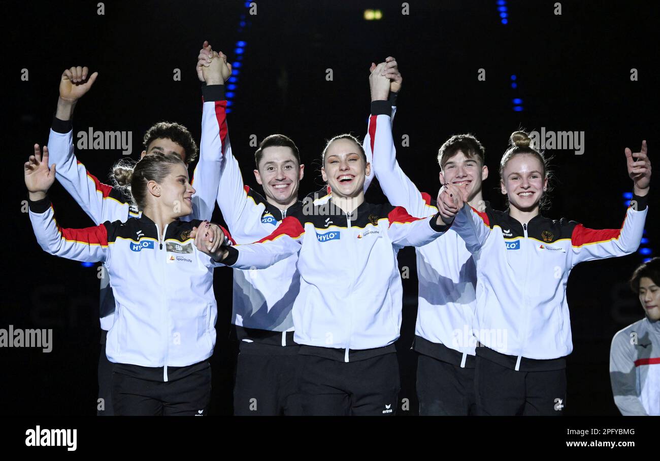 Stuttgart, Germany. 19th Mar, 2023. Gymnastics, DTB Cup, Mixed. The ...