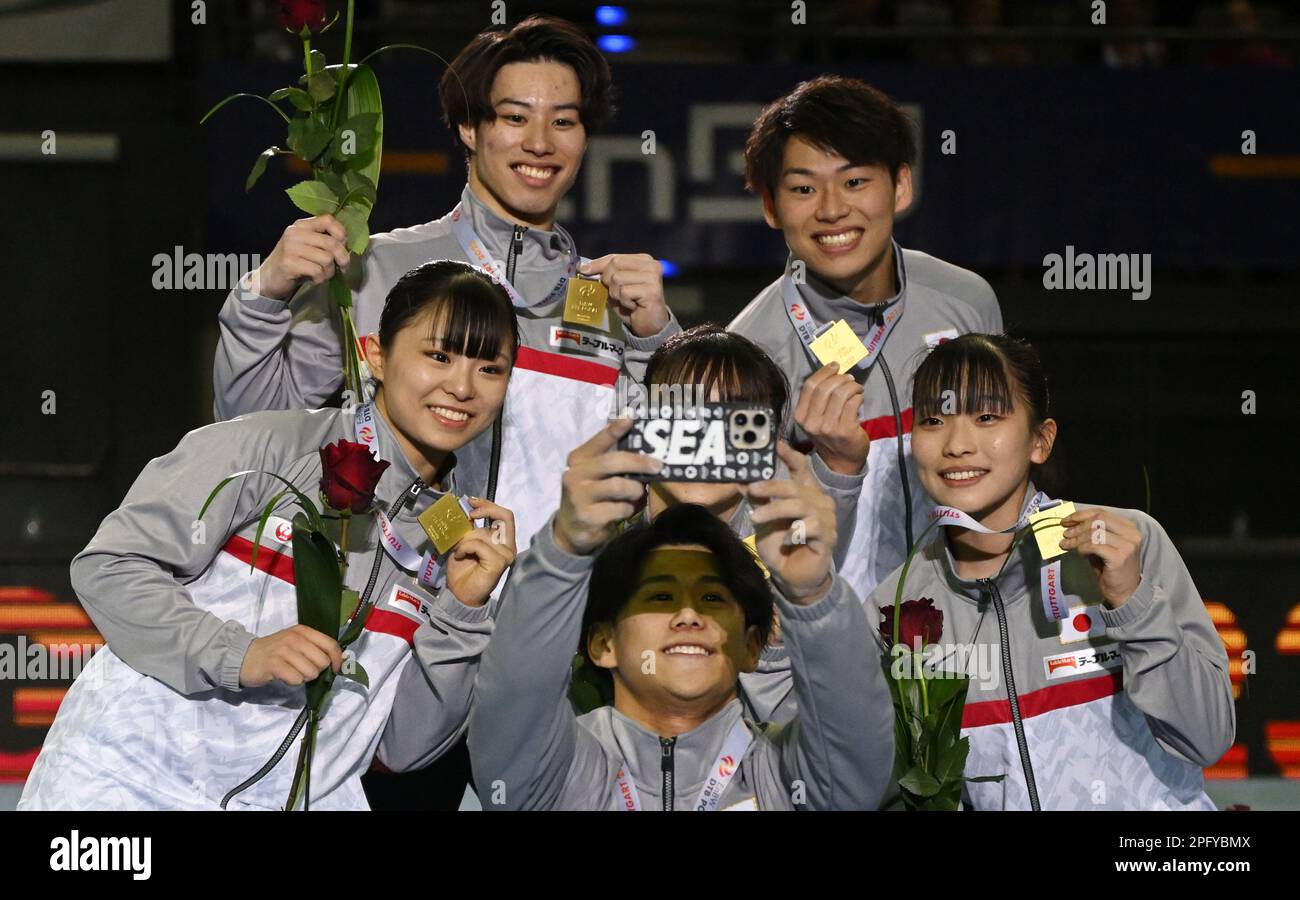 Stuttgart, Germany. 19th Mar, 2023. Gymnastics, DTB Cup, Mixed. The ...