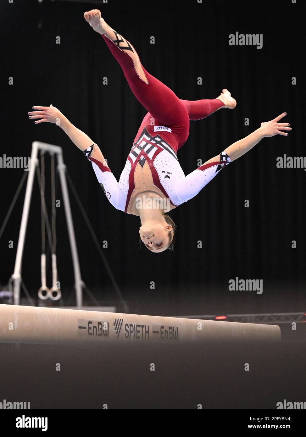Stuttgart, Germany. 19th Mar, 2023. Gymnastics, DTB Cup, Mixed. Sarah ...