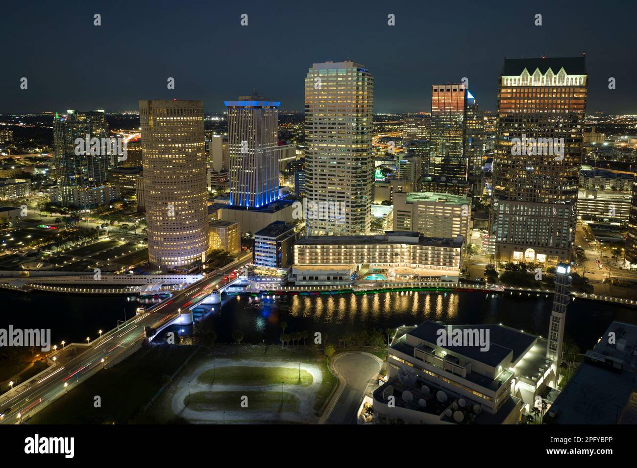 Downtown Tampa Aerial 990+ Tampa Florida Aerial View Stock Photos,