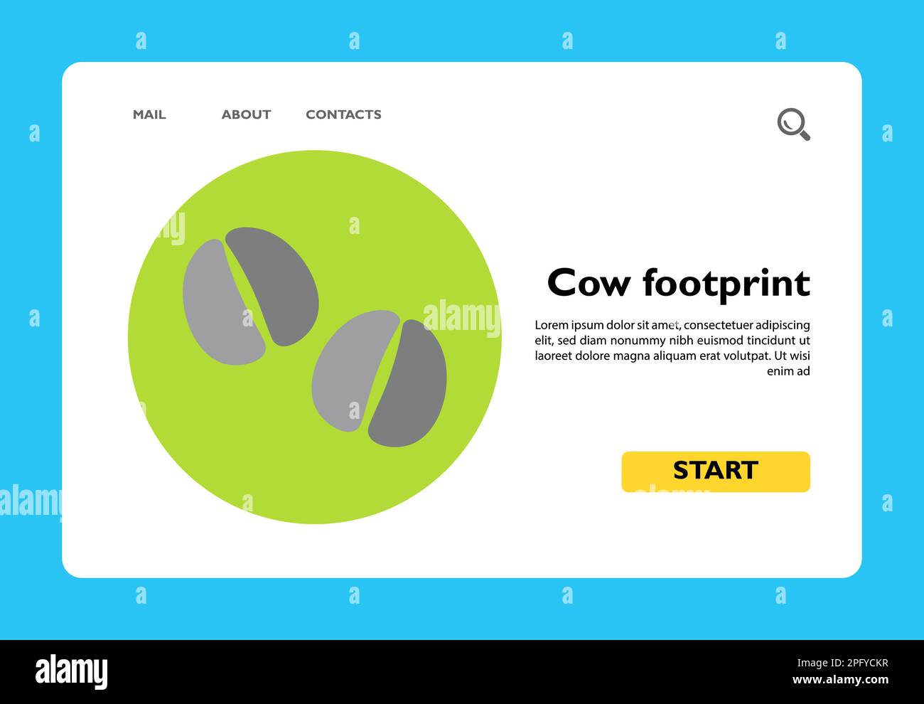 Icon of cow footprints on circle background Stock Vector Image & Art ...