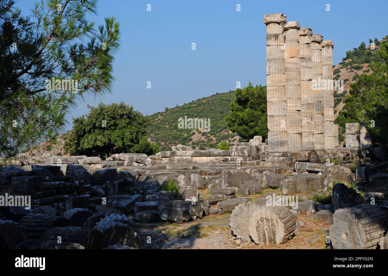 Priene Ancient City - Aydin - TURKEY Stock Photo - Alamy