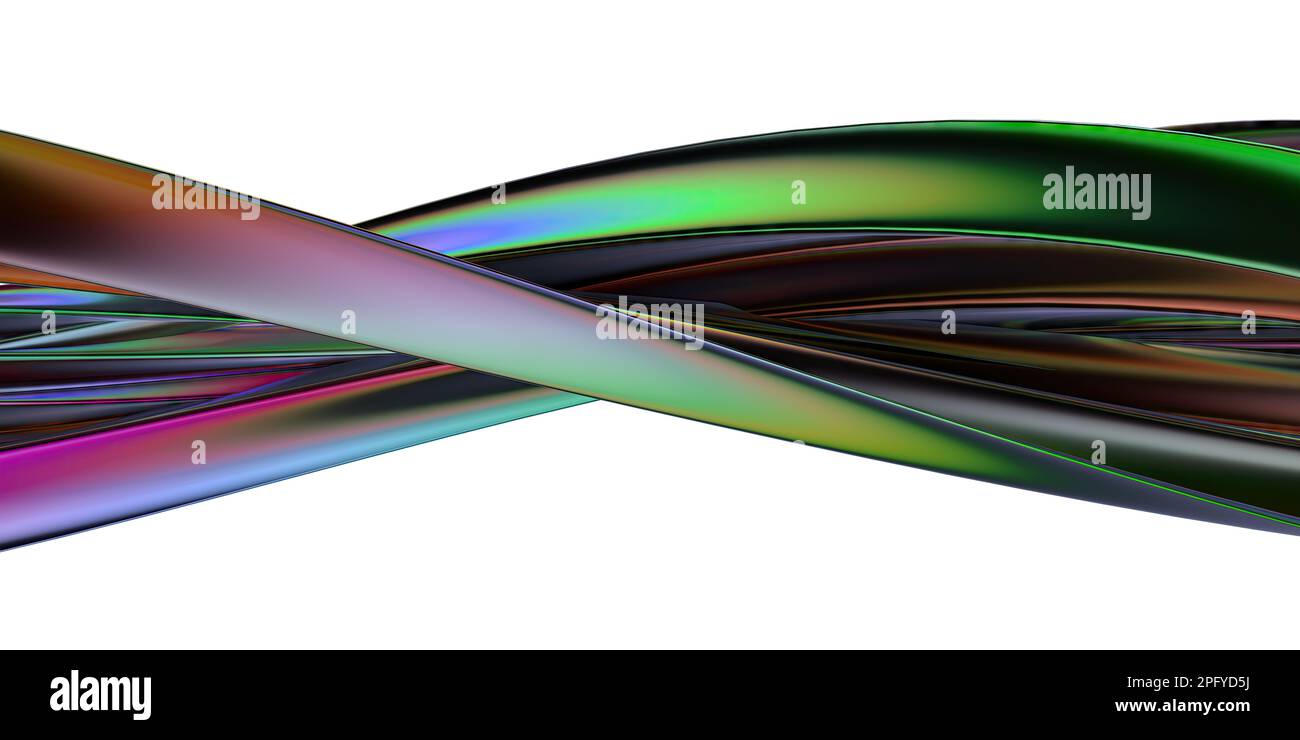 metallic iridescent airy fabric-like soft metal isolated abstract ...