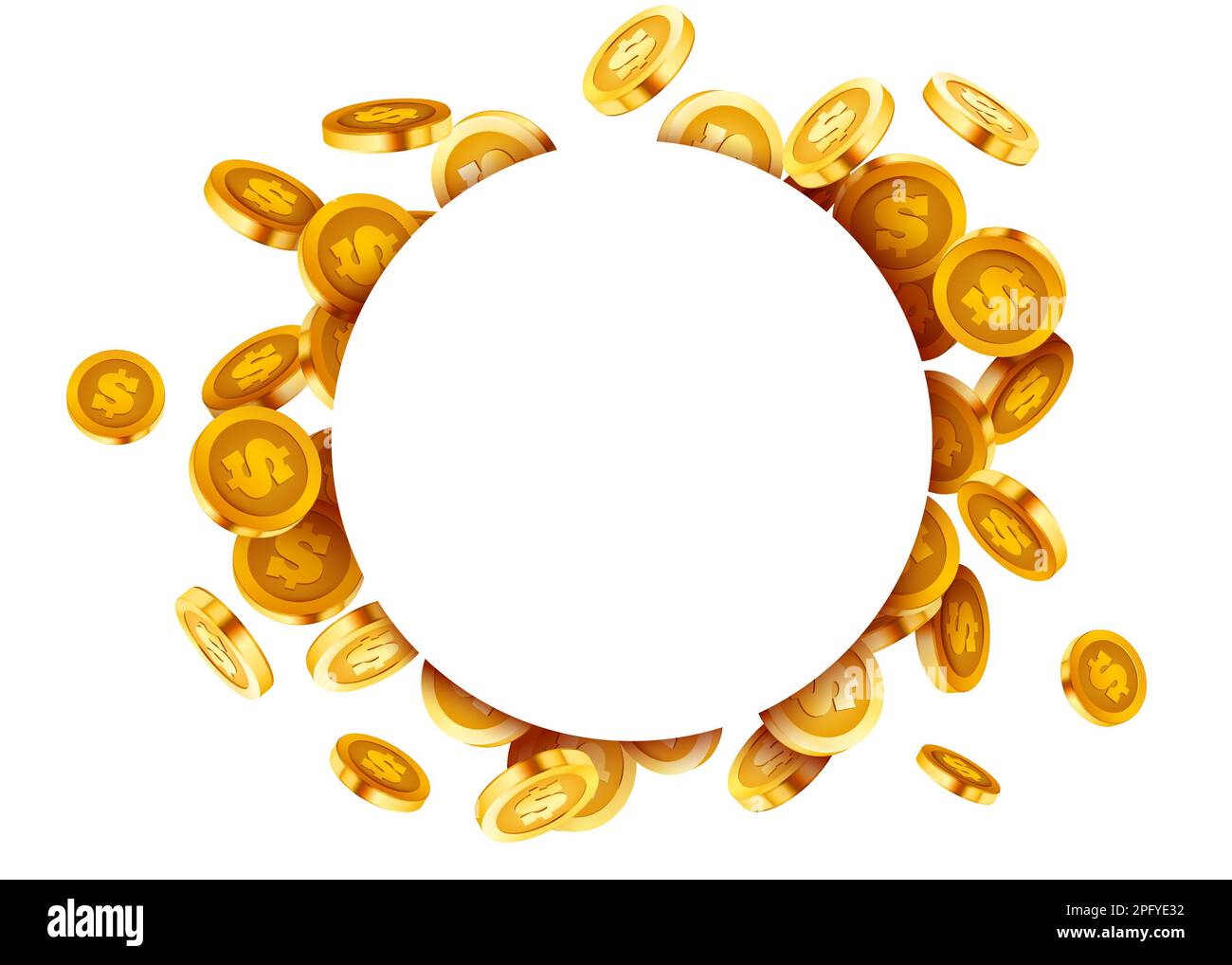 Circle golden circle Cut Out Stock Images & Pictures - Alamy
