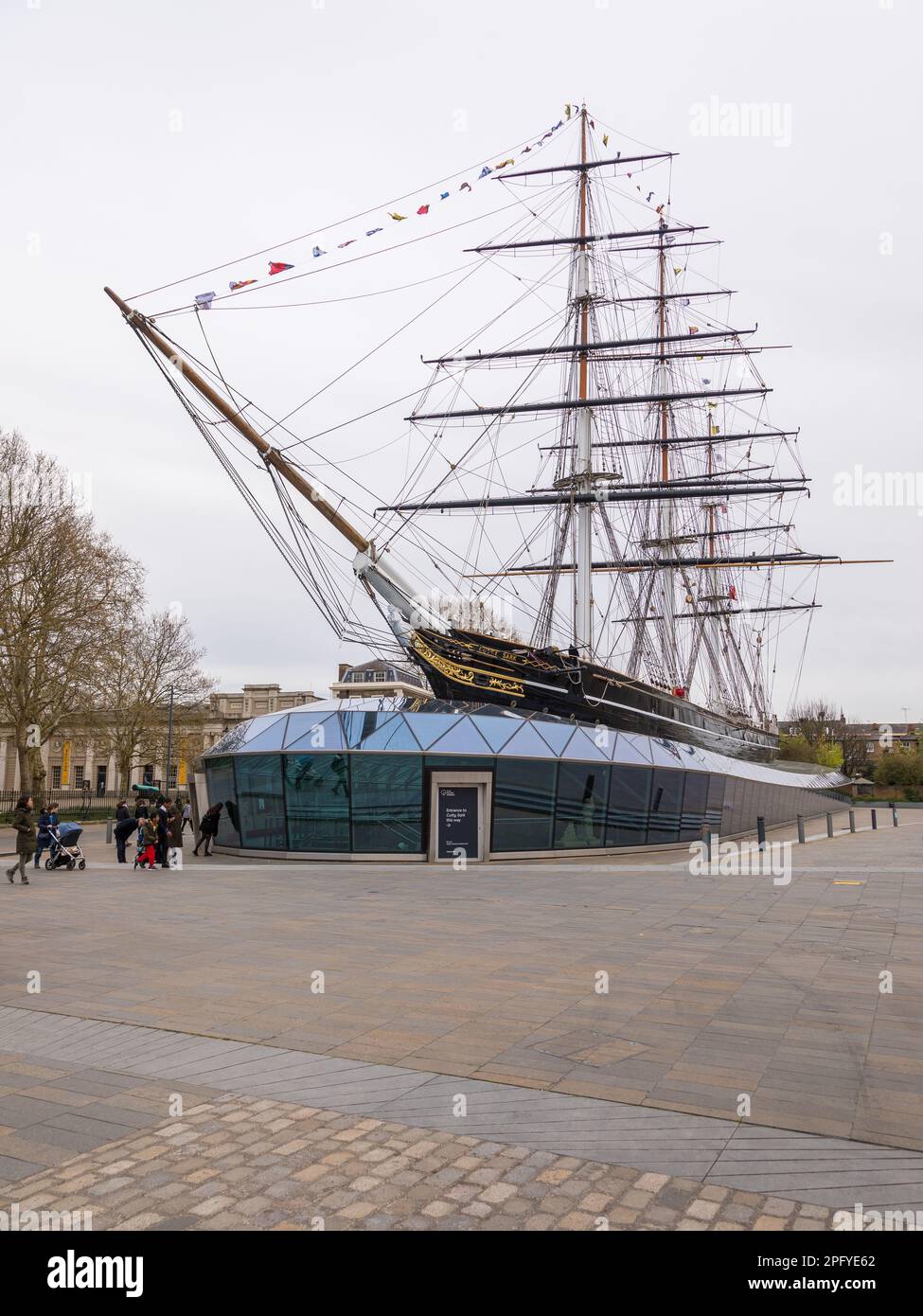 LONDON, UK - 05 April 2019: Greenwich, London, Cutty Sark is a British ...
