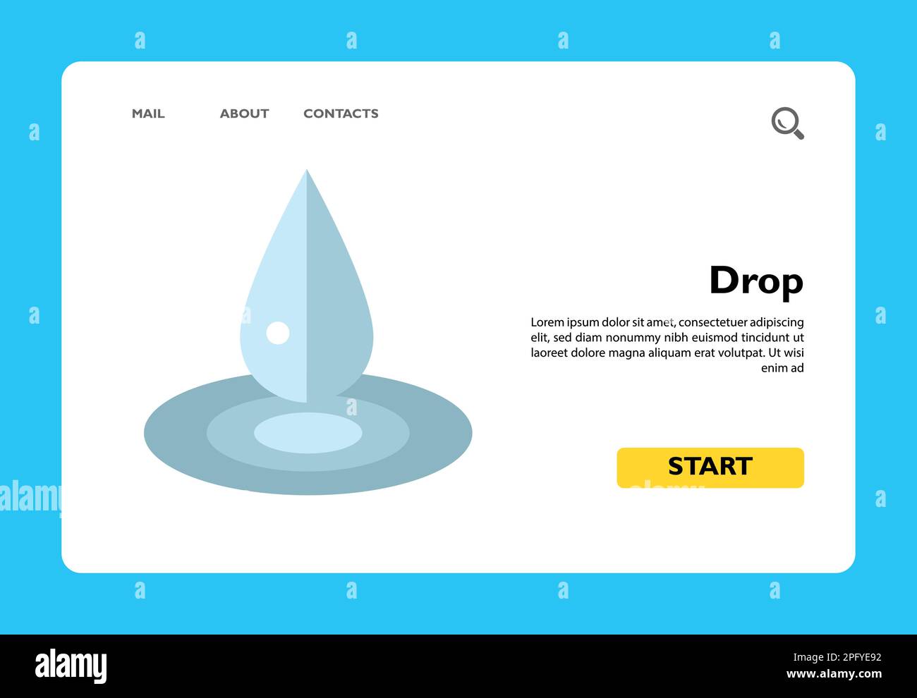 Dropping into water Stock Vector Images - Alamy