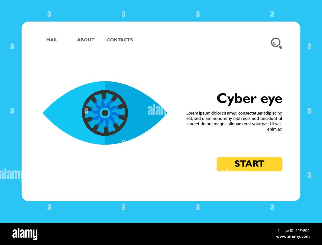 Icon of cyber eye Stock Vector Image & Art - Alamy