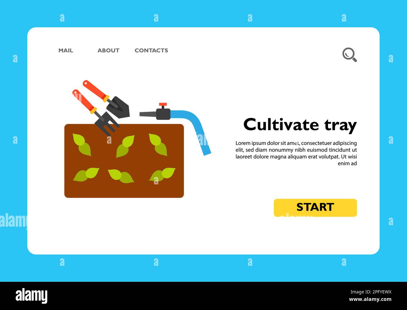 Icon of cultivate tray Stock Vector Image & Art - Alamy