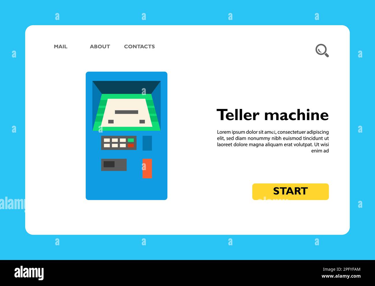 Automated Teller Machine Vector Icon Stock Vector Image And Art Alamy