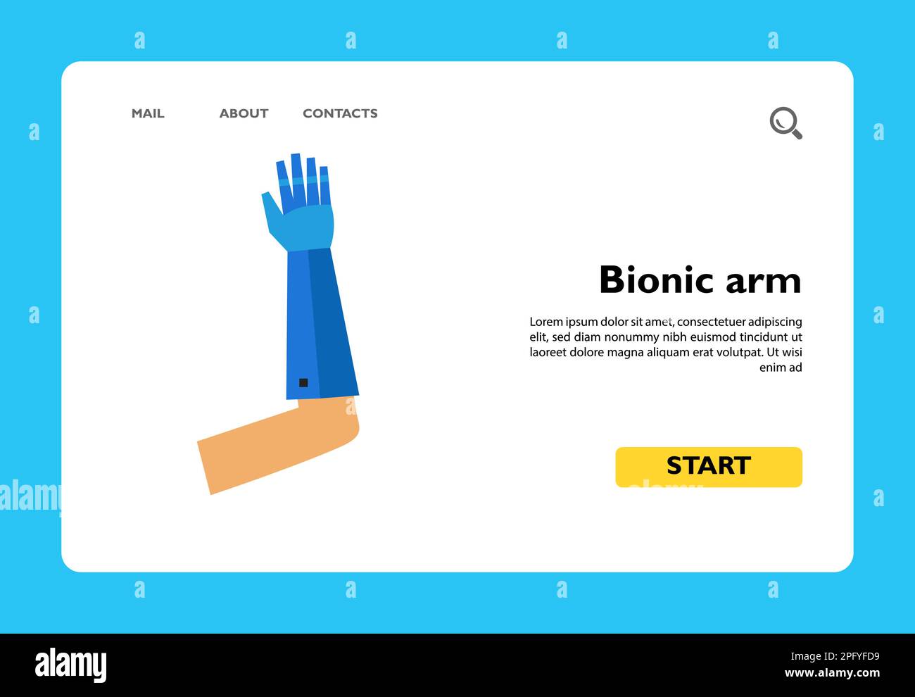 Bionic Arm Icon Stock Vector Image And Art Alamy