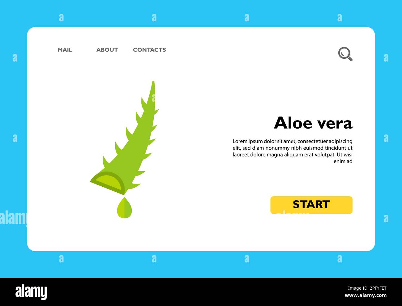 Aloe vera juice drop Stock Vector Images - Alamy
