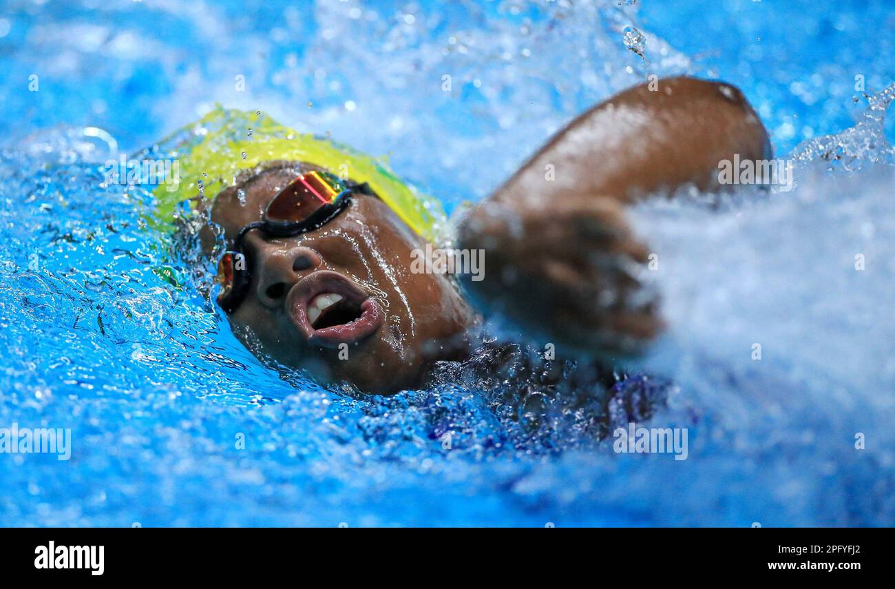 Brazil's Lidia Vieira Da Cruz in action during the Women's MC 50m ...