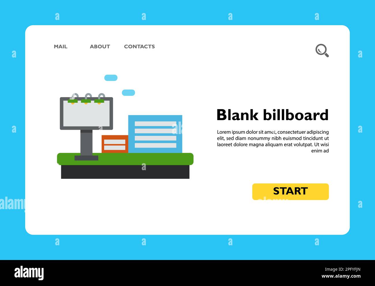 Blank billboard icon Stock Vector Image & Art - Alamy