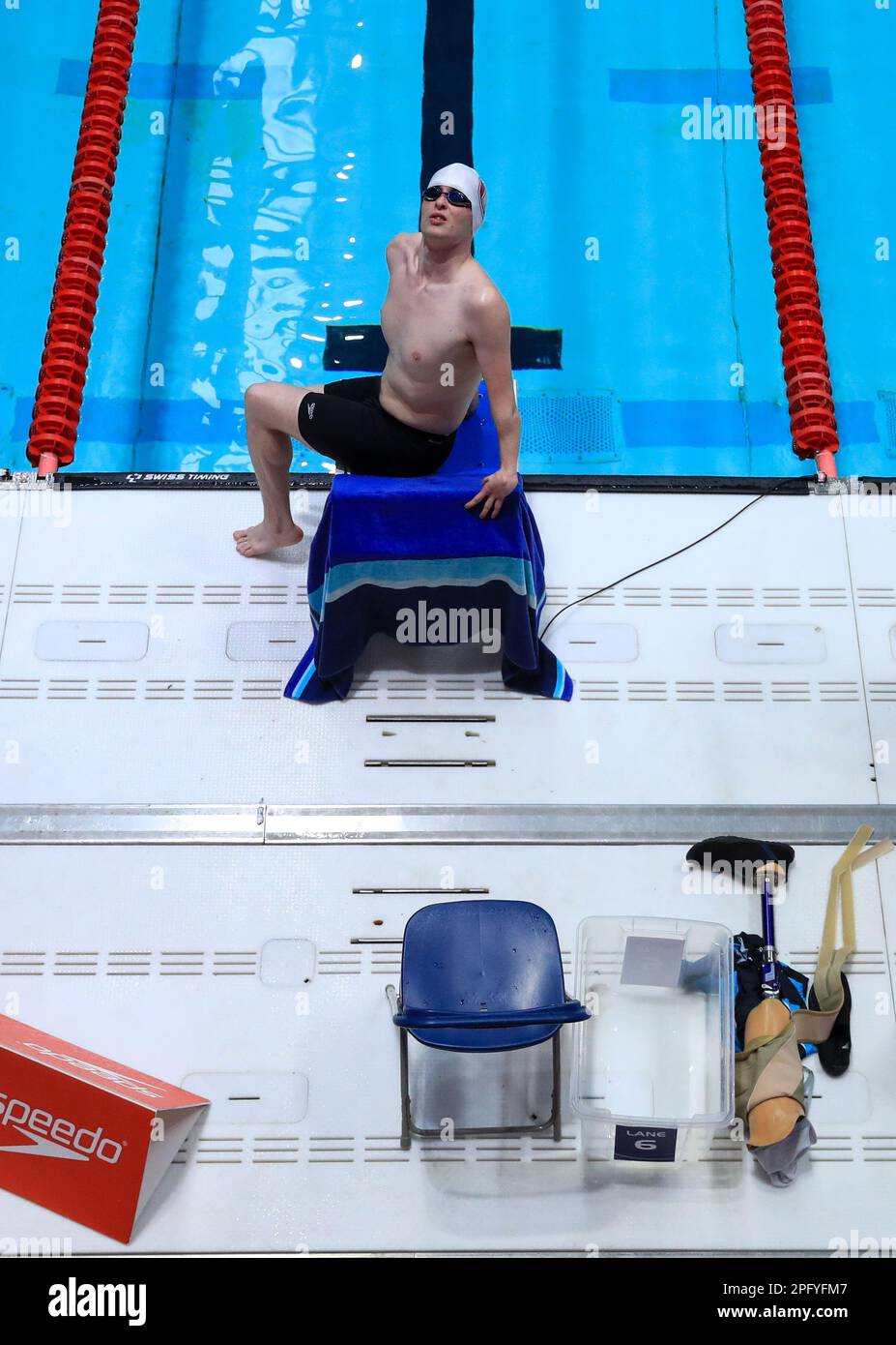 Great Britain's Scott Hadley ahead of the Men's MC 100m Butterfly heats ...