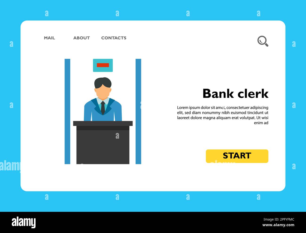 Male banker bank clerk hi-res stock photography and images - Alamy